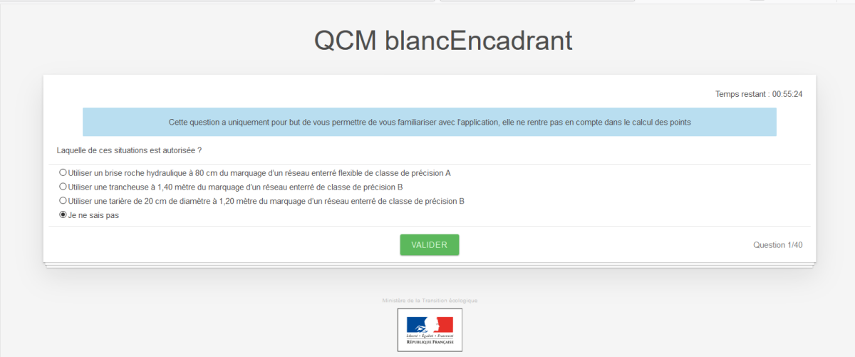 QCM-AIPR Examen [Guide utilisateur ]
