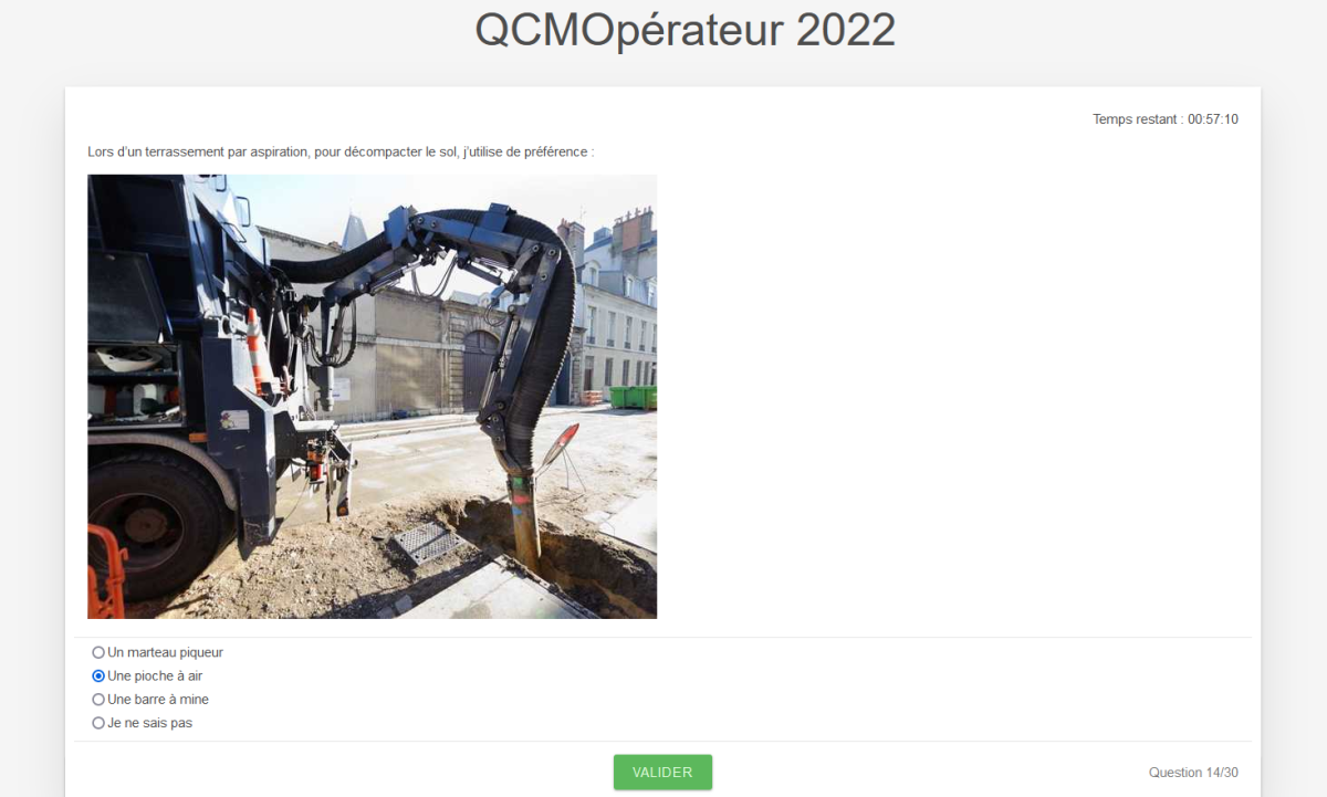 QCM-AIPR Examen [Guide utilisateur ]